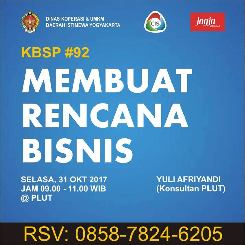 Pelatihan Bisnis Membuat Rencana Usaha Bersama CIS PLUT DIY